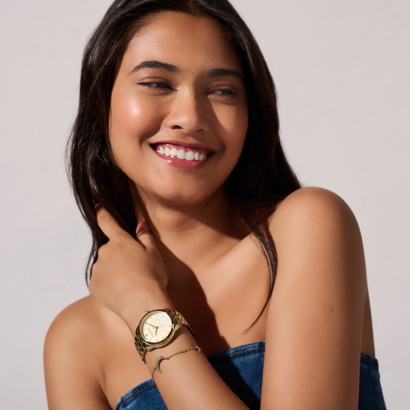 Sale 15% còn 6.315.500 ₫ | 36mm Starlight Blush & Gold Bracelet Watch ...